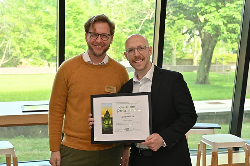 NEWSMAKERS: David Haas Receives Alumni Community Service Award – Oswego ...